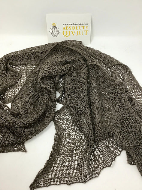 100% Qiviut-Ultimate Qiviut Scarf- Natural – Absolute Qiviut